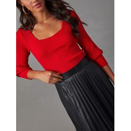 Milan Kiss Pullover in Rot - 71% | Gr&ouml;&szlig;e M | Damen-pullover-cardigans