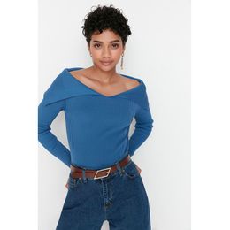 Trendyol Pullover in Blau - 59% | Gr&ouml;&szlig;e S | Damen-pullover-cardigans