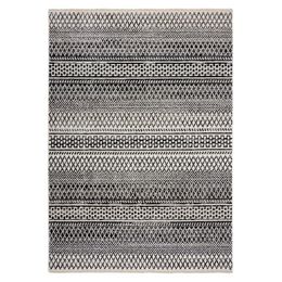 Flair Rugs Kurzflor-Teppich "Santiago" in Schwarz/ Wei&szlig; - 60% | Gr&ouml;&szlig;e 160x230 cm |
