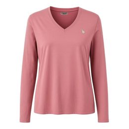 U.S. Polo Assn. Longsleeve in Rosa - 45% | Gr&ouml;&szlig;e M | Damen-tops