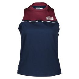 Lacoste Trainingstop in Dunkelblau/ Rot - 54% | Gr&ouml;&szlig;e 38 | Damen-outdoor-tops-shirts