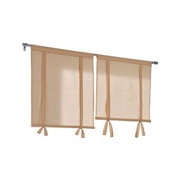 HEINE HOME B&auml;ndchenrollo in Beige - 58% | Gr&ouml;&szlig;e 100x120 cm | Gardinen-vorhaenge
