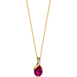 Diamant Exquis Gold-Halskette mit Anh&auml;nger - (L) 45 cm - 75% | Schmuck