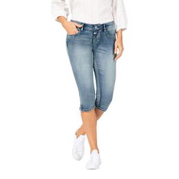 Timezone Jeans-Caprihose "Aleena" - Regular fit - in Blau - 61% | Gr&ouml;&szlig;e W25 | Damenhosen
