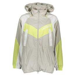Lacoste Trainingsjacke in Beige/ Gr&uuml;n - 70% | Gr&ouml;&szlig;e 34 | Damen-outdoorjacken