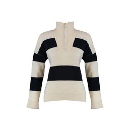 Trendyol Rollkragenpullover in Wei&szlig;/ Schwarz - 57% | Gr&ouml;&szlig;e L | Damen-pullover-cardigans