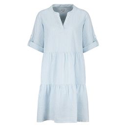 fresh made Kleid in Hellblau/ Wei&szlig; - 58% | Gr&ouml;&szlig;e M | Damen-kleider