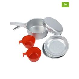 Regatta 6tlg. Camping-Topfset "Alu Cookset" in Silber/ Rot - 57% | Damen-outdoor-ausruestung