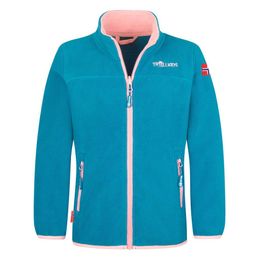 Trollkids Fleecejacke "Oppdal" in Blau/ Rosa - 31% | Gr&ouml;&szlig;e 104 | Kids-fleecejacken-fleecepullover