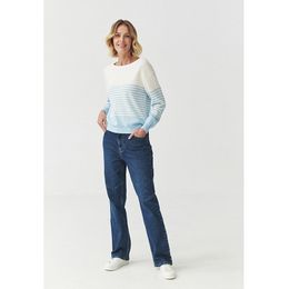 TATUUM Pullover in Hellblau/ Wei&szlig; - 63% | Gr&ouml;&szlig;e XL | Damen-pullover-cardigans
