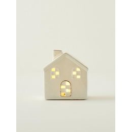 Bella Maison Dekoobjekt mit LED-Beleuchtung in Creme - (B)11 x (H)12 x (T)10 cm - 55% | Lichterketten-dekobeleuchtung