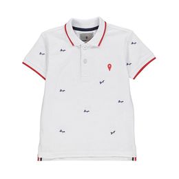 Peak Mountain Poloshirt in Wei&szlig; - 67% | Gr&ouml;&szlig;e 104 | Kinder-oberteile