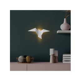 ABERTO DESIGN LED-Wandleuchte "Pacali" in Wei&szlig; - (B)31 x (H)16 cm - 46% | Wandleuchten