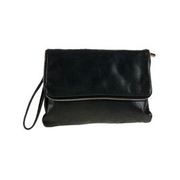 ORE10 Leder-Clutch "Oscar" in Schwarz - (B)27 x (H)18 x (T)3 cm - 75% | Damen-taschen