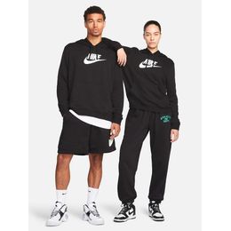 Nike Sportswear Hoodie in Schwarz/ Wei&szlig; - 18% | Gr&ouml;&szlig;e L | Damen-sweatshirts-jacken