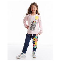 Denokids 2tlg. Outfit "Koala" in Rosa/ Dunkelblau - 57% | Gr&ouml;&szlig;e 134 | Kinder-longsleeves