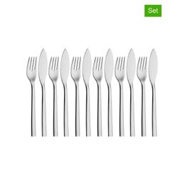 WMF 12tlg. Edelstahl-Fischbesteck-Set ''Nuova 233'' - 18% | Gedeckter-tisch