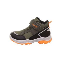 Superfit Leder-Boots "Jupiter" in Khaki/ Orange - 45% | Gr&ouml;&szlig;e 30 | Kinderstiefel