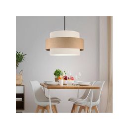Opviq H&auml;ngeleuchte in Creme/ Beige - (H)70 x &Oslash; 30 cm - 65% | Haengeleuchten-deckenleuchten