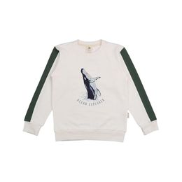 Walkiddy Sweatshirt in Wei&szlig;/ Gr&uuml;n - 52% | Gr&ouml;&szlig;e 98 | Kinder-sweatshirts-jacken