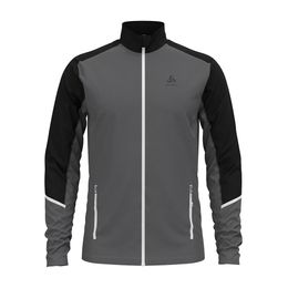 Odlo Fleecejacke "Allalin" in Grau - 37% | Gr&ouml;&szlig;e M | Herren-pullover-sport