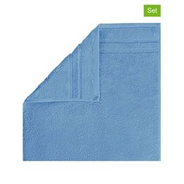 Egeria 3er-Set: Waschhandschuhe in Blau - 15% | Gr&ouml;&szlig;e 16x21 cm | Badtextilien