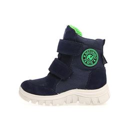 Naturino Leder-Boots "Geminae 2" in Dunkelblau/ Gr&uuml;n - 50% | Gr&ouml;&szlig;e 27 | Baby-stiefel-boots