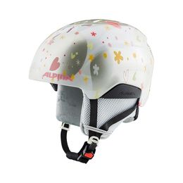 Alpina Ski-/ Snowboardhelm "Pizi" in Wei&szlig;/ Gold - 42% | Gr&ouml;&szlig;e 46-51 cm | Kinder-austruestung-accessoires