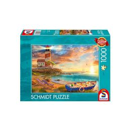 Schmidt Spiele 1.000tlg. Puzzle "Sonnenuntergang in der Leuchtturm-Bucht" - ab 12 Jahren - 37% | Gesellschaftsspiele