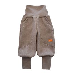 LiVi Woll-Streetjogger "Mandel" in Taupe - 41% | Gr&ouml;&szlig;e 92/98 | Babyhosen