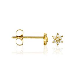 OR &Eacute;CLAT Gold-Ohrstecker "For Her" mit Edelsteinen - 79% | Schmuck