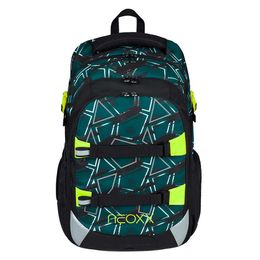 neoxx Rucksack "Active" in Gr&uuml;n/ Schwarz - (L)24 x (B)31 x (H)45,5 cm - 22% | Buero-schulbedarf