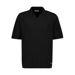 Eight2Nine Poloshirt in Schwarz - 42% | Gr&ouml;&szlig;e L | Herren-plussize