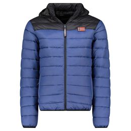 Geographical Norway Steppjacke "Amigoglerc Hood" in Blau/ Schwarz - 54% | Gr&ouml;&szlig;e XL | Herrenjacken