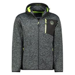 Geographical Norway Fleecejacke "Tank" in Grau - 75% | Gr&ouml;&szlig;e XXL | Herren-pullover-sport