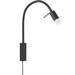 Fischer und Honsel FISCHER & HONSEL LED-Wandleuchte "Seng" in Schwarz - (H)40 cm - 53% | Wandleuchten