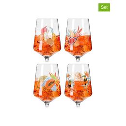 Ritzenhoff 4er-Set: Cocktailgl&auml;ser "Sommerrausch Aperizzo" in Orange - 544 ml - 58% | Gedeckter-tisch