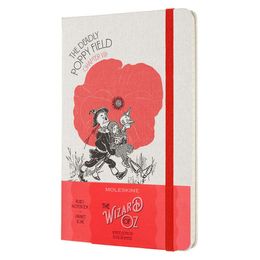 Moleskine Notizbuch "Wizard of Oz" in Wei&szlig;/ Rot - (B)13 x (H)21 cm - 51% | Buero-schulbedarf