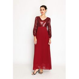 ASSUILI Kleid in Bordeaux - 73% | Gr&ouml;&szlig;e 40 | Damen-kleider