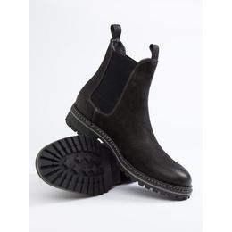 Paul Vesterbro Leder-Chelsea-Boots in Schwarz - 66% | Gr&ouml;&szlig;e 43 | Herrenstiefel