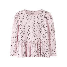 name it Longsleeve "Tenna" in Rosa/ Schwarz - 17% | Gr&ouml;&szlig;e 104 | Baby-langarmshirts