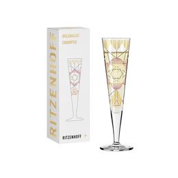 Ritzenhoff Champagnerglas "Goldnacht" in Gold/ Pink - 205 ml - 52% | Gedeckter-tisch
