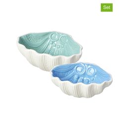 Rice 2er-Set: Dekoschalen in Blau/ Mint - 39% | Dekoschalen