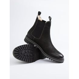 Paul Vesterbro Leder-Chelsea-Boots in Schwarz - 68% | Gr&ouml;&szlig;e 45 | Herrenstiefel