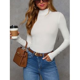 Milan Kiss Longsleeve in Wei&szlig; - 65% | Gr&ouml;&szlig;e S | Damen-tops