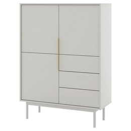 Boxxx Highboard Viva, Kaschmir, Metall, 1 F&auml;cher, 3 Schublade(n) Schubladen, 104x139.5x39 cm, Typenauswahl, Beim&ouml;bel erh&auml;ltlich, stehend, Wohnzimmer, Kommoden & Sideboards, Highboards