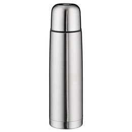 Alfi Isolierflasche Isotherm Eco, Edelstahl, Metall, 0,75 L, doppelwandig, Verschluss als Trinkbecher verwendbar, 100% dicht, abnehmbarer Deckel, h&auml;lt warm, kalt, bruchsicher, rostfrei, schadstofffrei, Kaffee & Tee, Kannen, Thermoskannen