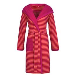 Esprit Bademantel Striped Hoody, Rosa, Textil, Uni, ISO 9001, Fkt, Made in Austria, Oeko-Tex&reg; Standard 100, besonders flauschig, hochwertige Qualit&auml;t, Badtextilien, Badem&auml;ntel, Badem&auml;ntel Damen