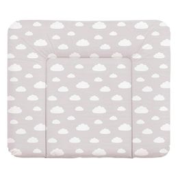 My Baby Lou Wickelauflage Wolken, Grau, Wei&szlig;, Kunststoff, F&uuml;llung: Polyethersulfon (Pes), 85x72 cm, Made in EU, Oeko-Tex&reg; Standard 100, schadstoffgepr&uuml;ft, abwischbar, Pflegen, Wickeln, Wickelauflage