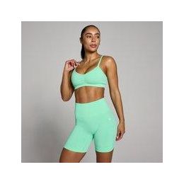 Myprotein MP Damen Tempo Nahtlos Gerafft Sport-BH - Mintgr&uuml;n - XS